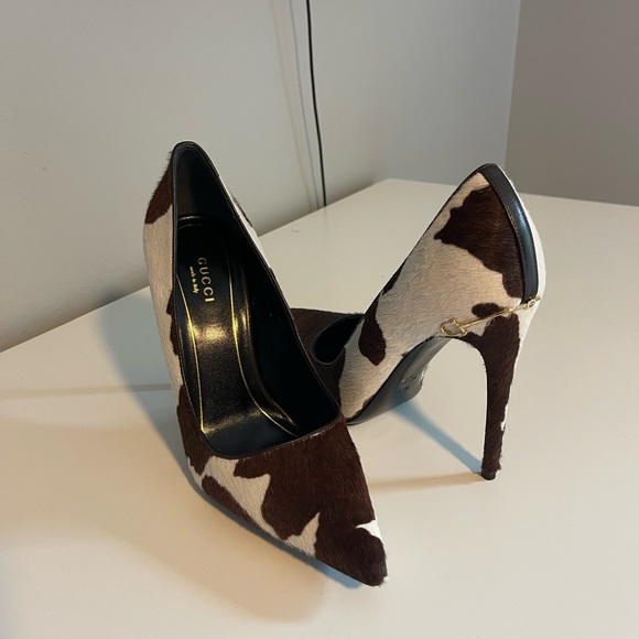 Gucci | Shoes | Gucci Womens Cowhide Pattern Heels | Poshmark